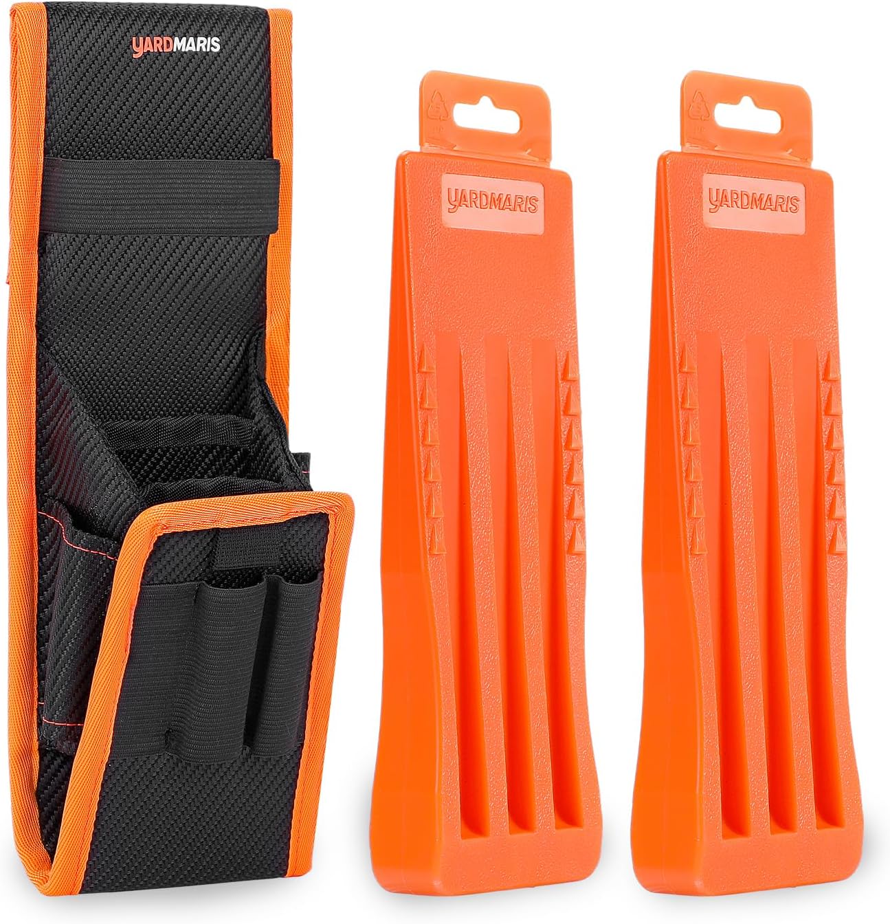 2 PCS Tree Felling Wedges + Felling Wedge Pouch – Yardmaris