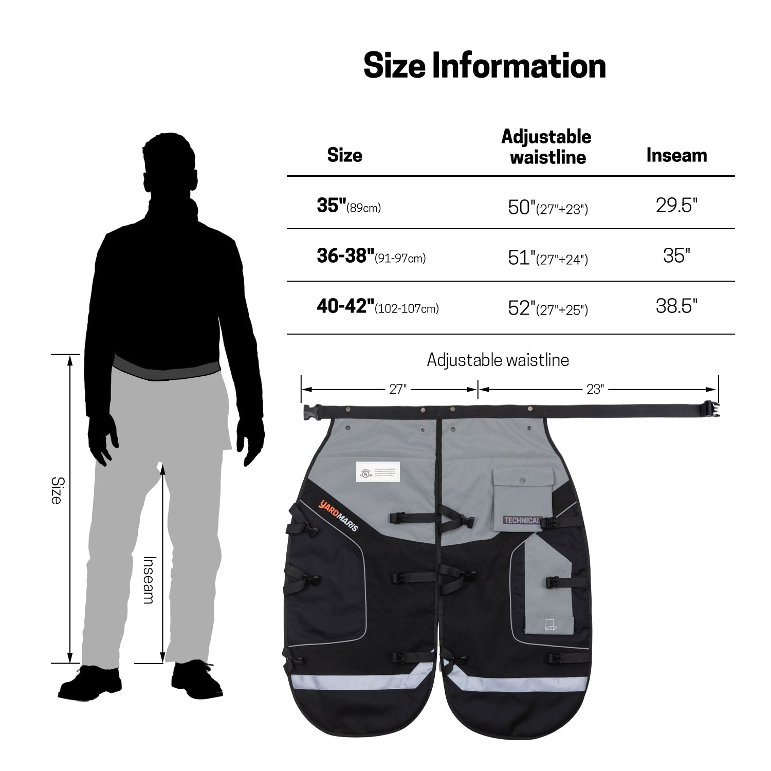 020 Chainsaw Chaps Technical Version Class B – Yardmaris